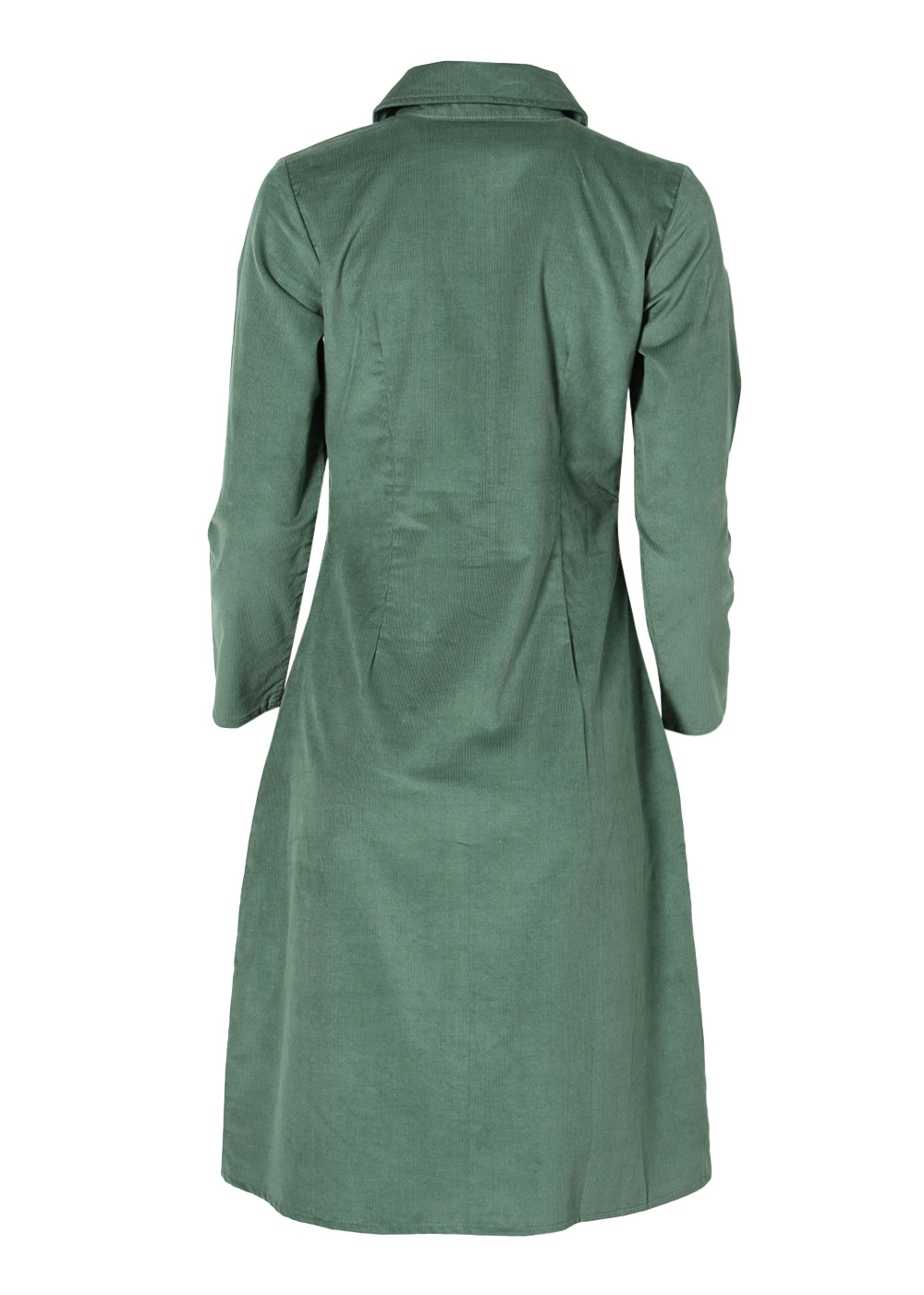 Circus Cord Shirt Midi Dress in Green for Women | Womens, sustainable ...